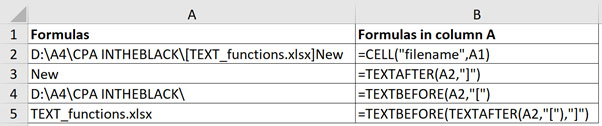 Excel tips: new text functions for Excel | INTHEBLACK