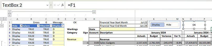 Excel Tips: Automated row hiding in Excel reports | INTHEBLACK